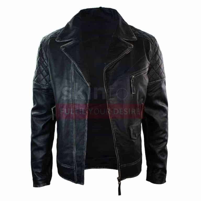 Brando Black Leather Jacket - Motorcycle Jacket