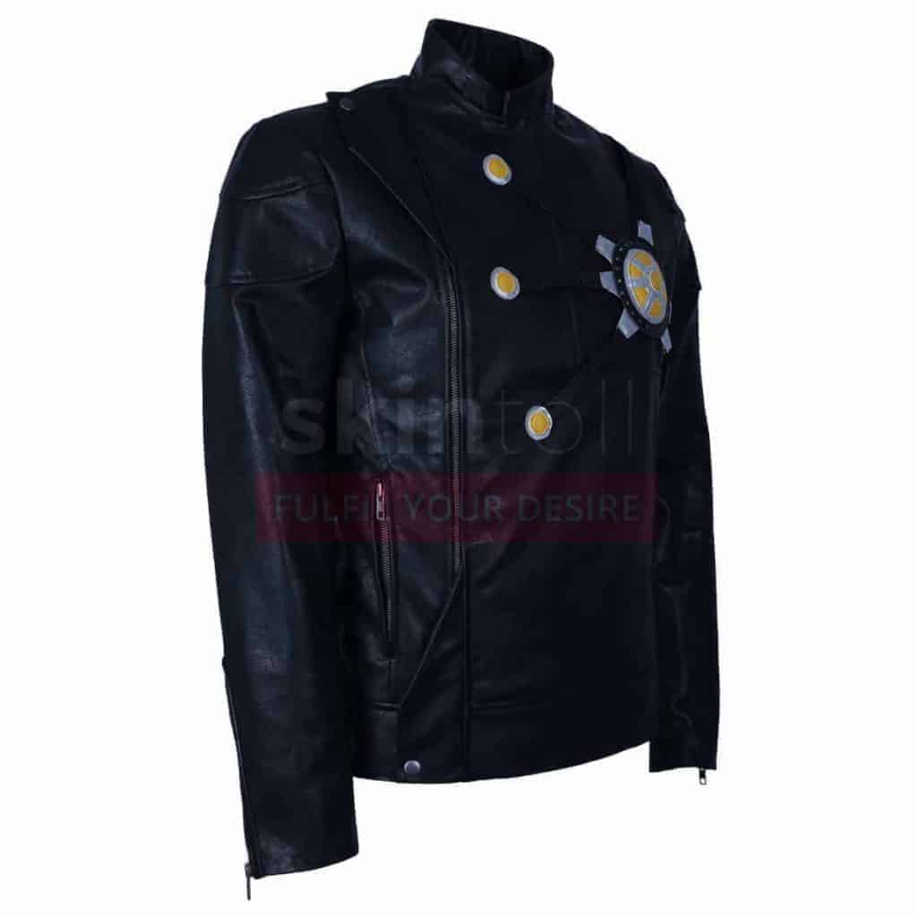 Firestorm Flash Leather Jacket - Black Leather Jackets - Skintoll