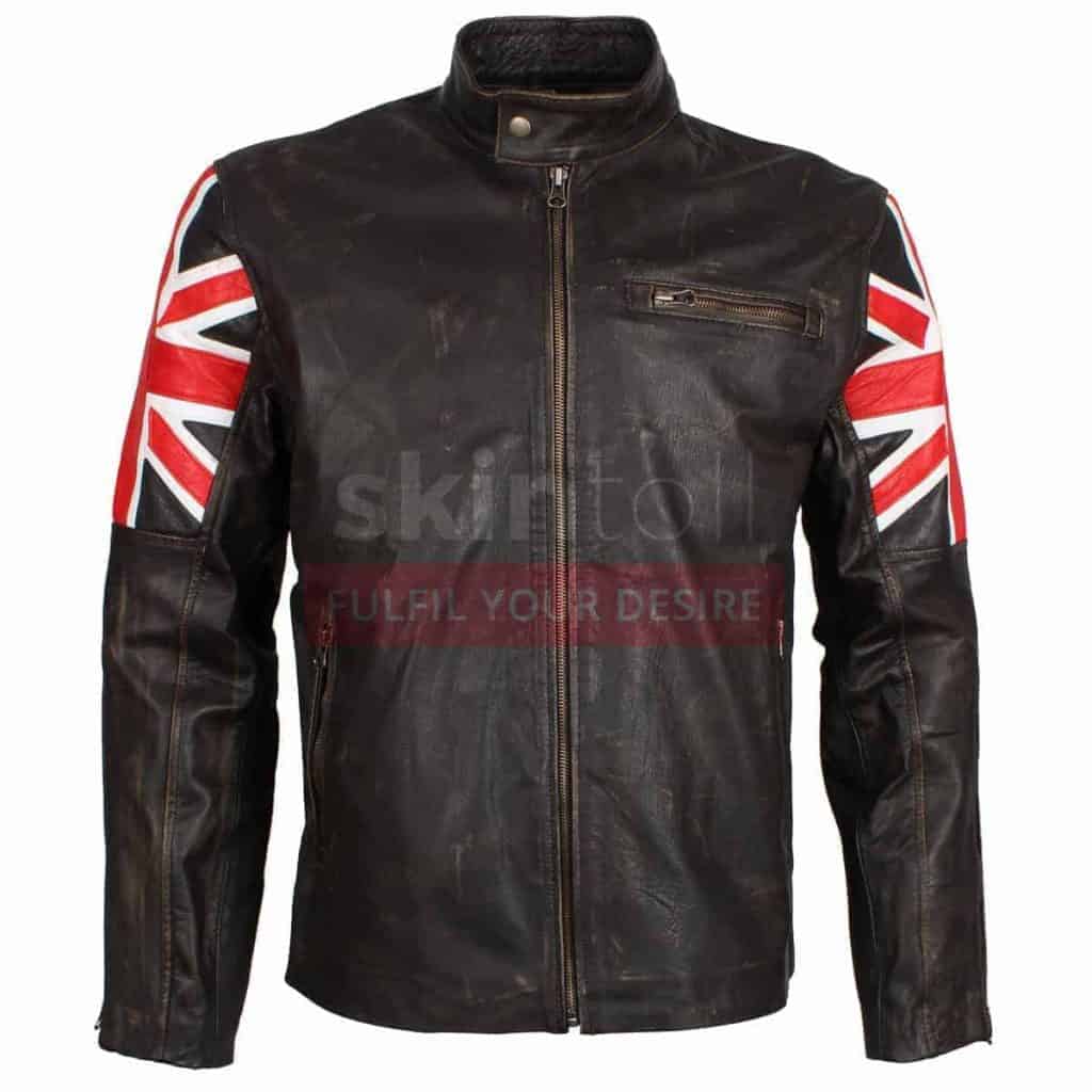 Retro Style Jacket | Mens Classic Leather Motorcycle Jacket - Skintoll